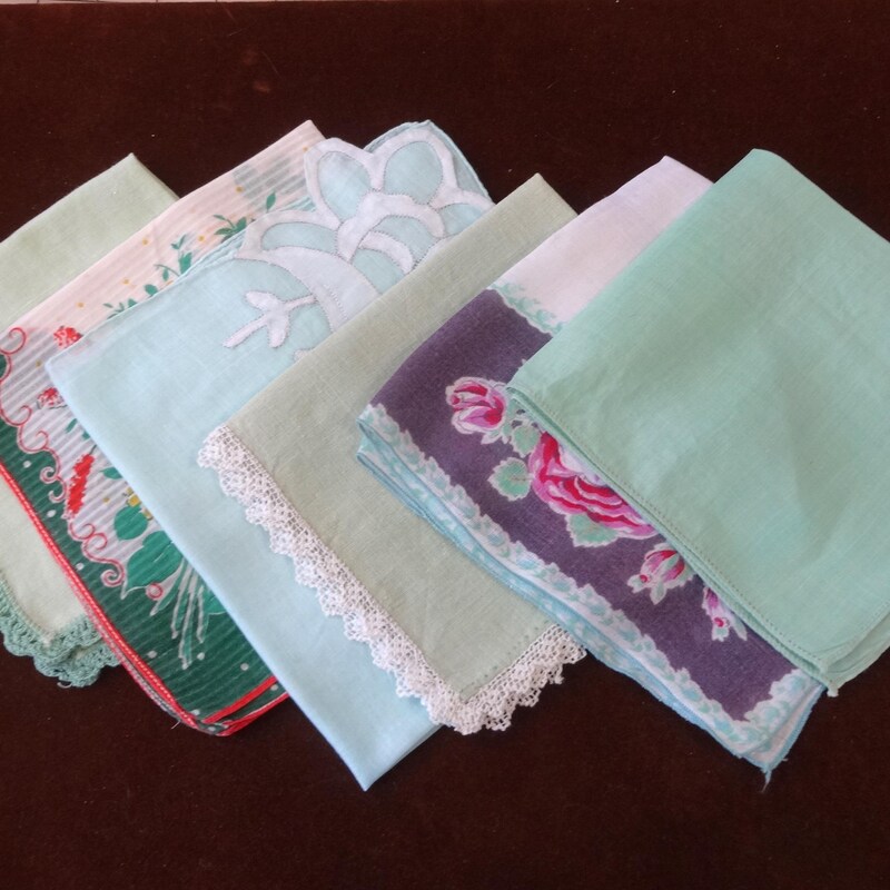 Green Handkerchief - Etsy