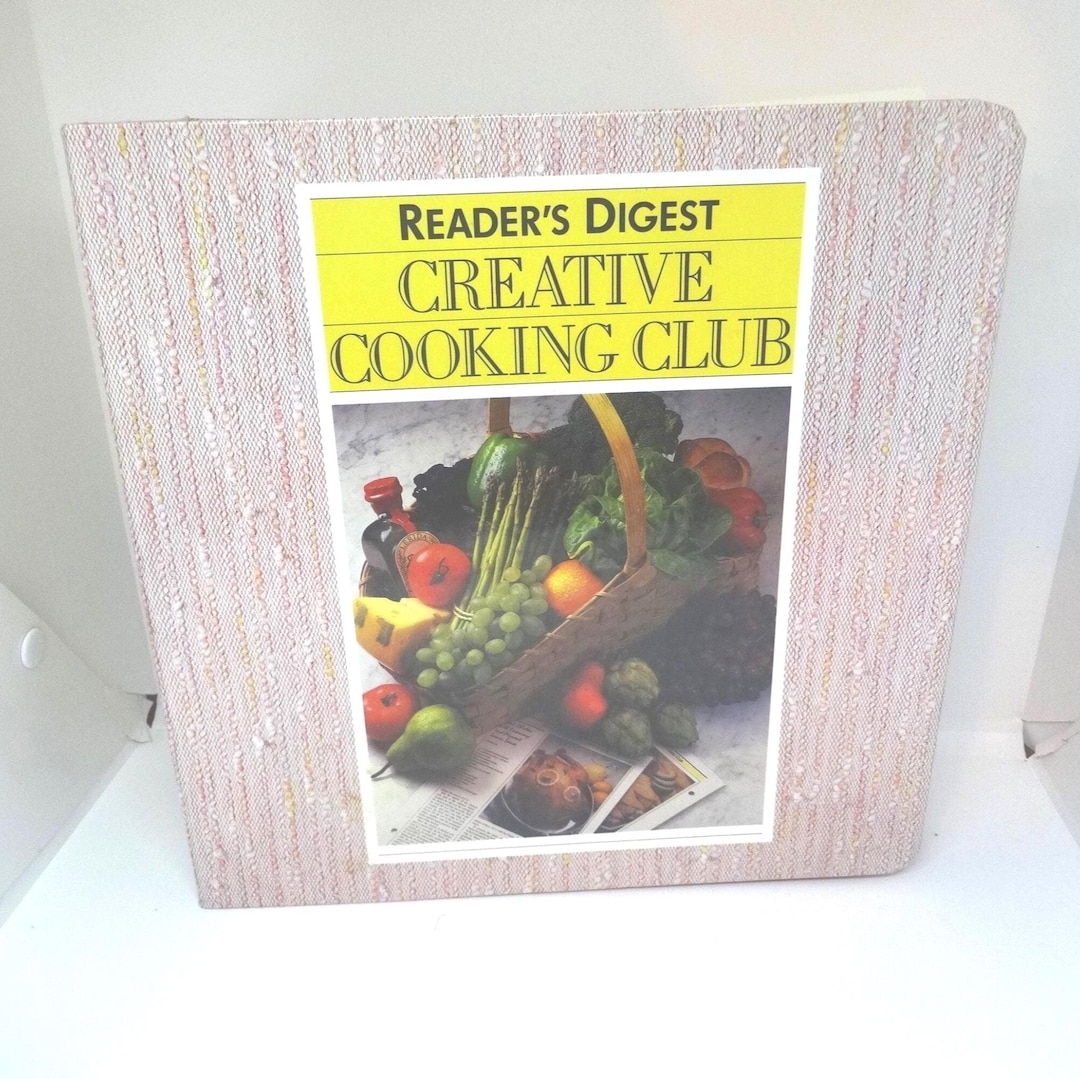 Reader's Digest Creative Cooking Club Recipe Book, 15 Sections With ...
