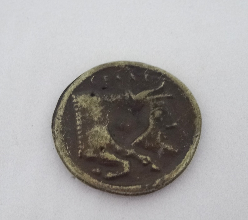 1960s Ancient Greece Coin Replica, CEAAE With Minotaur, Tetradrachm ...