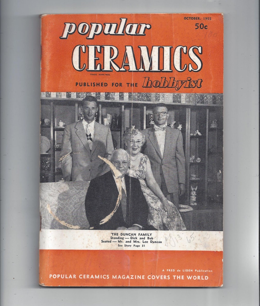 October 1955 Popular Ceramics Published for the Hobbyist, Duncan Family ...
