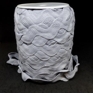 Jumbo LIGHT GRAY Rick Rack, 1.4 Inch Wide Poly Fun Trim, by the Yard ...