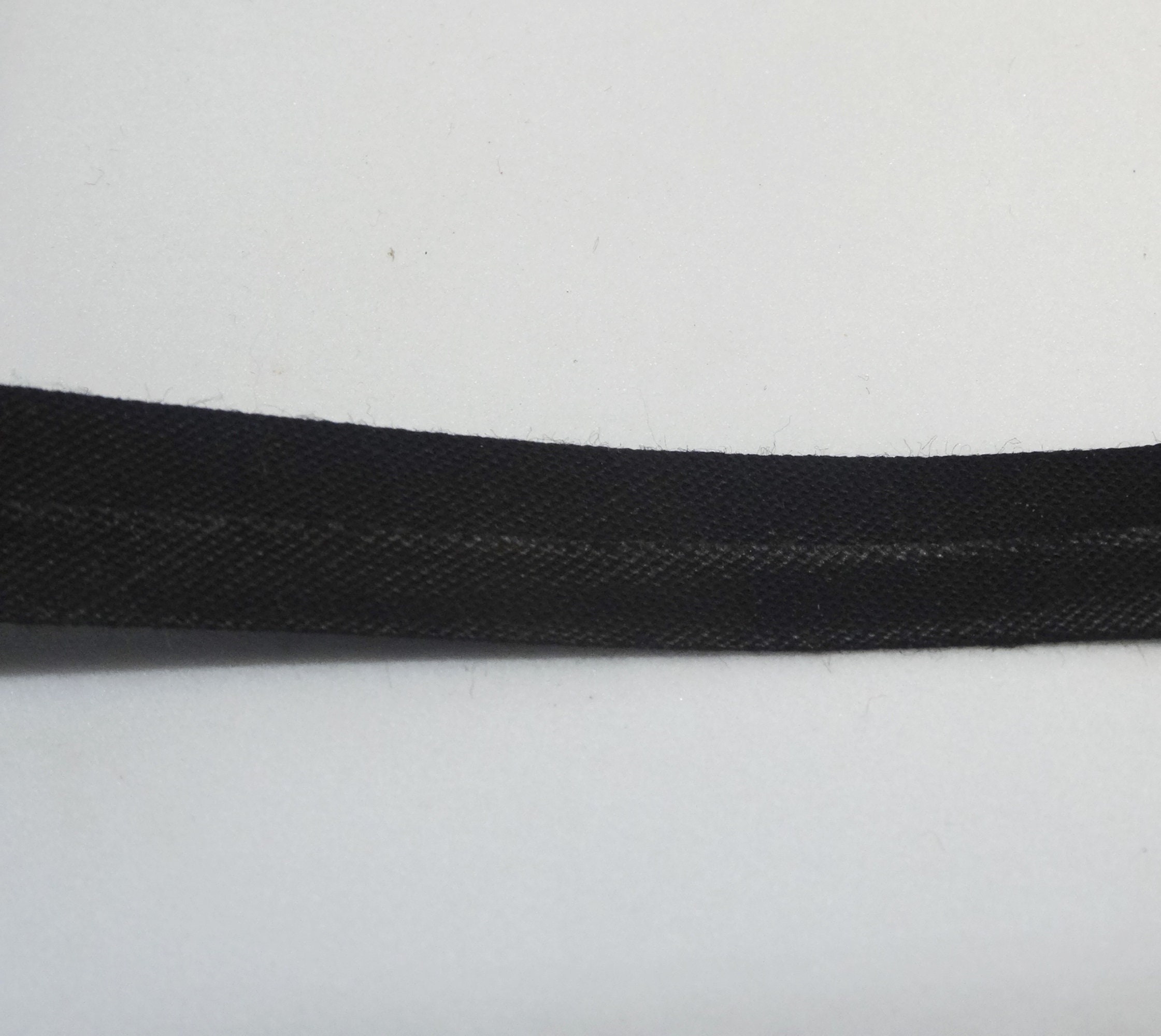 BLACK Half Inch Center or Single Fold Bias Tape Binding, BY the Yard ...