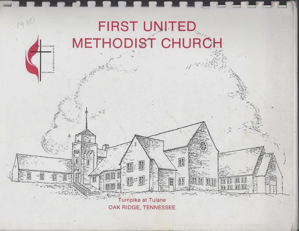 1980 Vintage Church Directory From First United Methodist Church, Oak ...