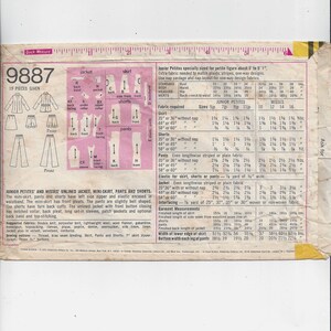 Simplicity 9887 Pattern for Misses' Jacket Mini Skirt - Etsy