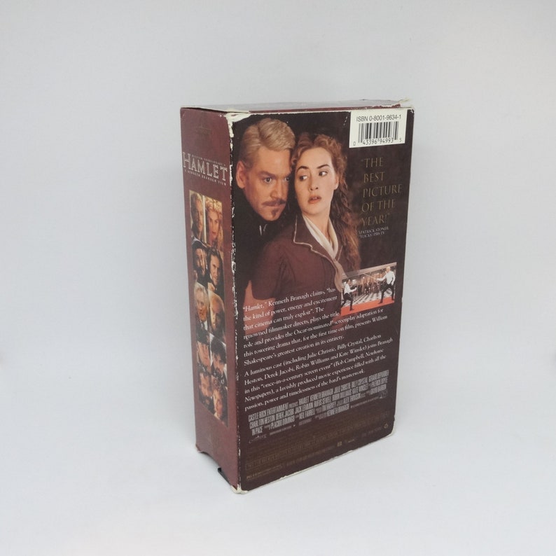 William Shakespeare's Hamlet VHS Movie Tapes Kenneth - Etsy