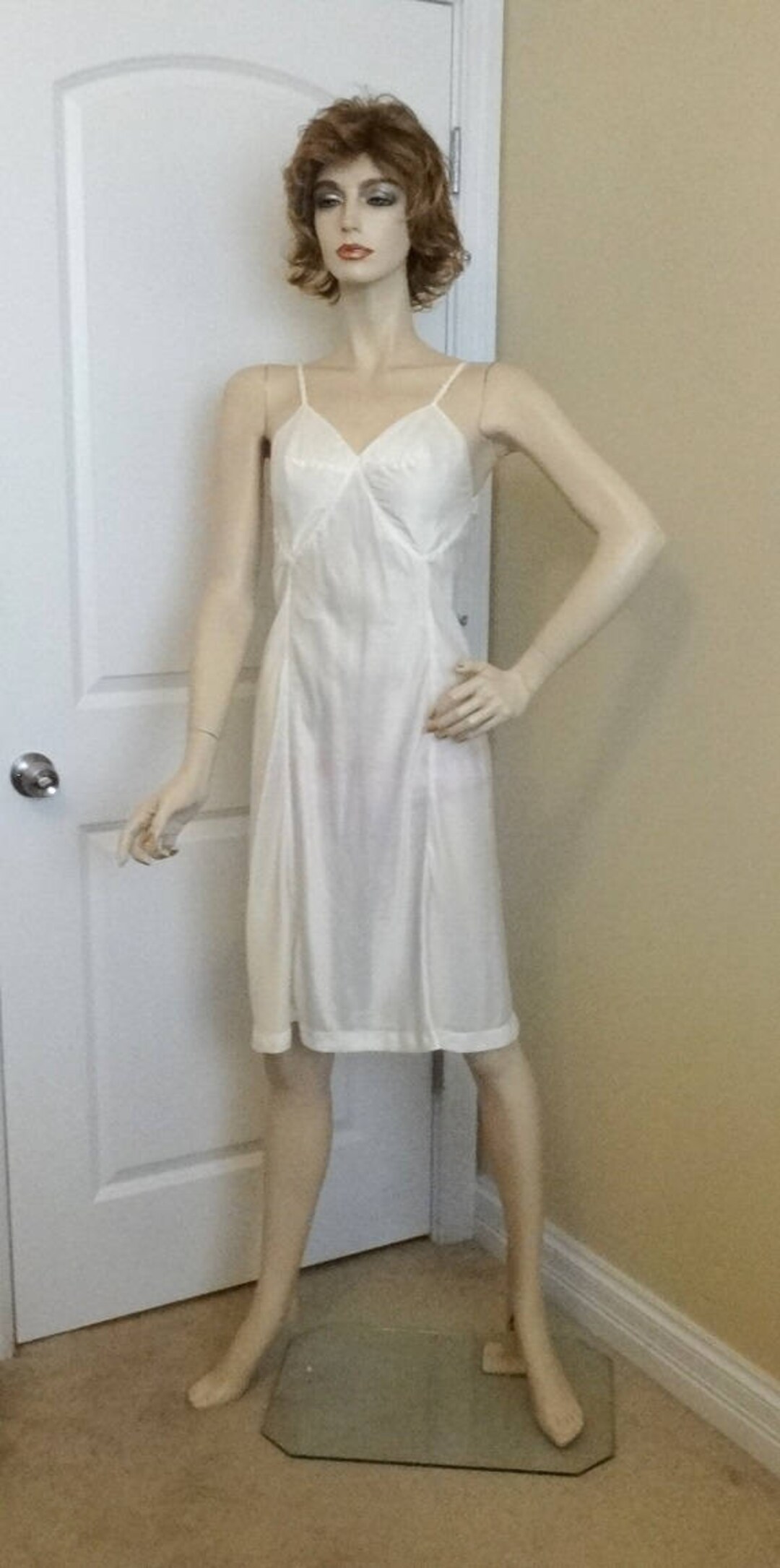 1950s Full Slip by Barbizon in Ivory, Whole Petticoat, Bryn Mode, Nylon ...