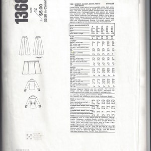 Vogue American Designer 1368 Pattern, Calvin Klein, Misses' Safari ...