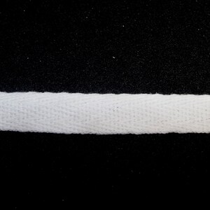 WHITE Cotton Twill Tape in 1/2 Inch, by the YARD, Sewing Projects, Home ...