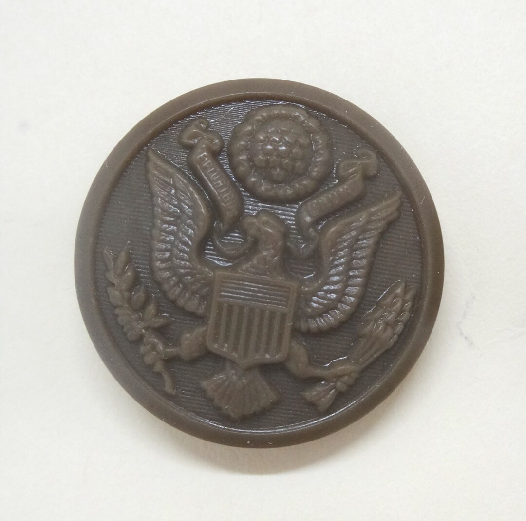 Set of 4 Military Style Buttons With Great Seal of United States, 7/8 ...