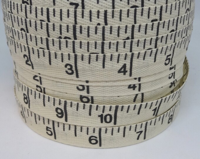 2 Yards 30 Inch Cut of Natural Cotton Twill Tape in Measuring Tape ...