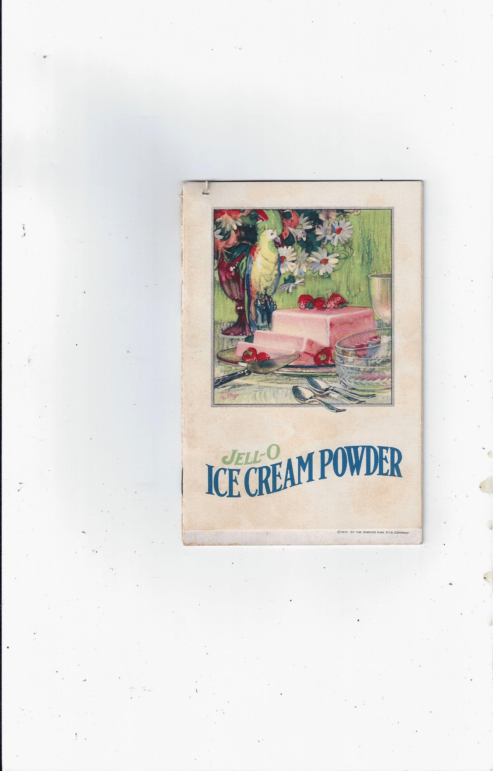 1923 Jell-o Recipe Booklet & Tips, 16 Pages, Beautiful Graphics, Jello ...