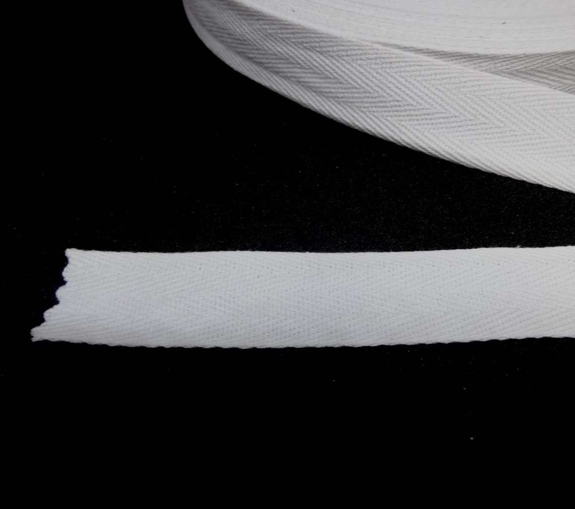 1 Inch WHITE Cotton Twill Tape by the YARD for Sewing - Etsy