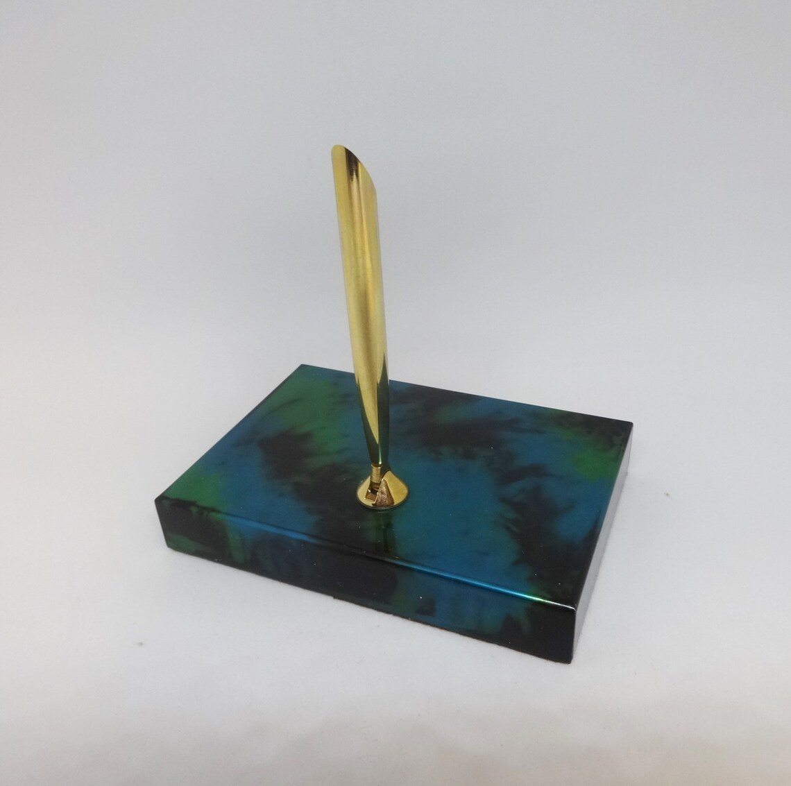 1970s Sheaffer's Fountain Pen Desk Holder Blue and Green | Etsy