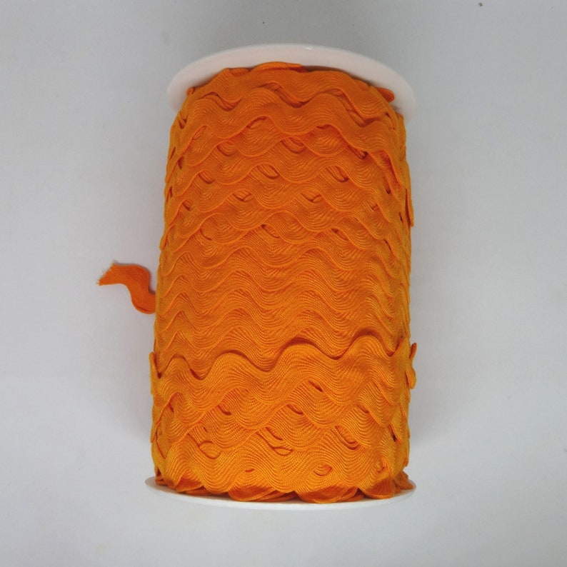 1 Inch Rick Rack Sewing Trim in ORANGE Polyester BY the - Etsy