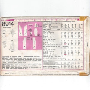 Simplicity 8914 Pattern for Misses' Dress, Tunic, Pants, Designer ...