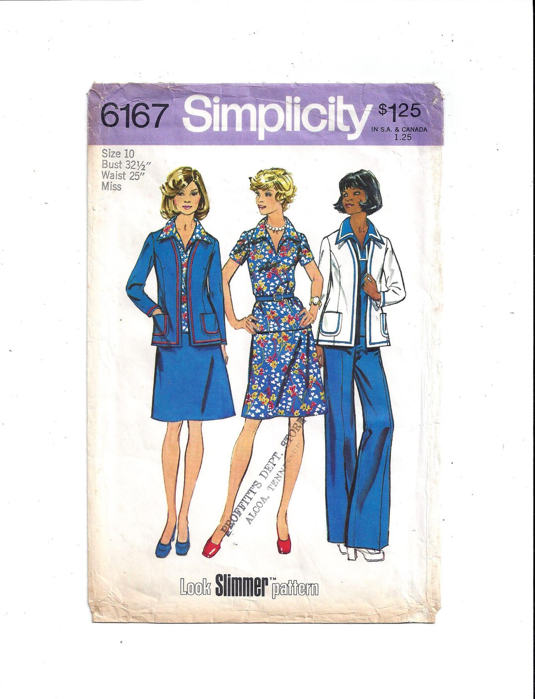 Simplicity 6167 Pattern for Misses' Jacket, Top, Skirt, Pants, Look ...