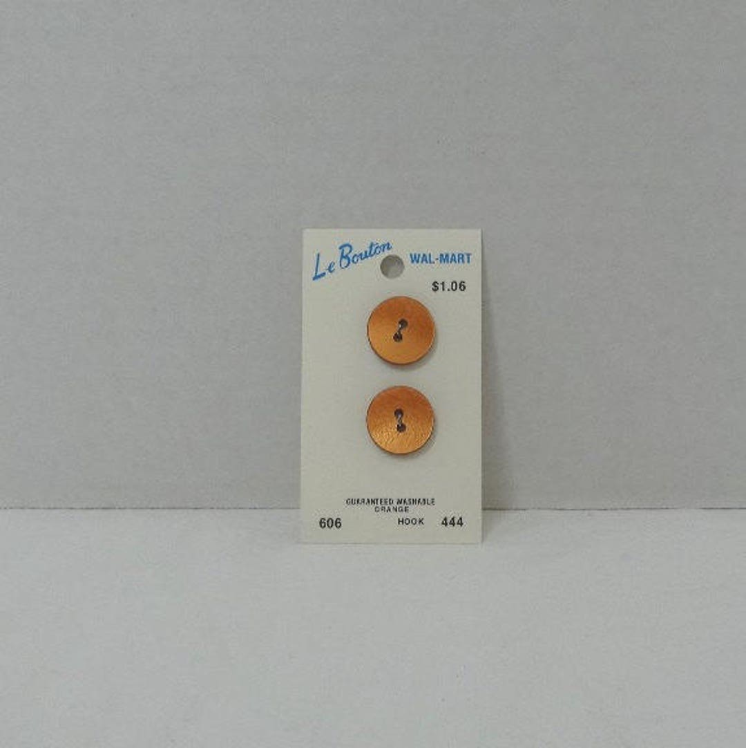Card of Le Bouton Buttons, Sew Through, 3/4 Inch, 2 on Card, Orange ...