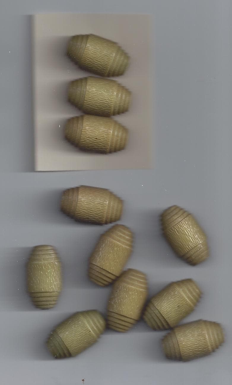 51 Faux Wood Toggle Buttons 1 Inch Long Soldier Green Cool - Etsy