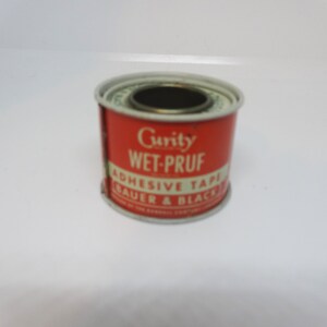 1970s Curity Adhesive Tape 2 Piece Tin With Some Content, 1 Inch X 2.5 ...