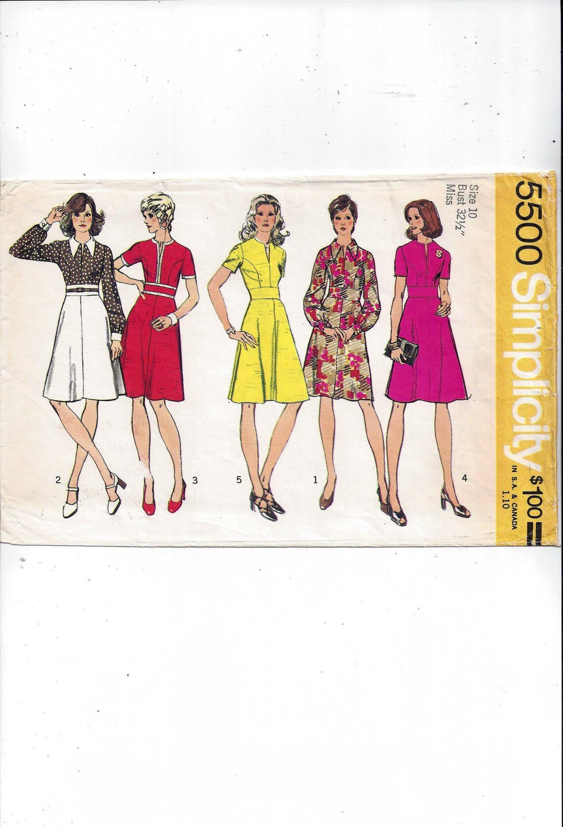 Simplicity 5500 Pattern for Misses' Dress Size 10 From | Etsy