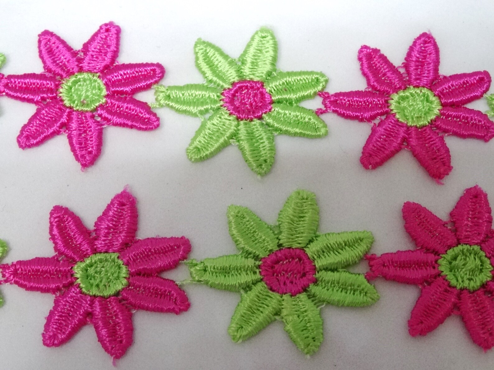 6 Pieces of Embroidered & Chenille Trim Various Widths | Etsy