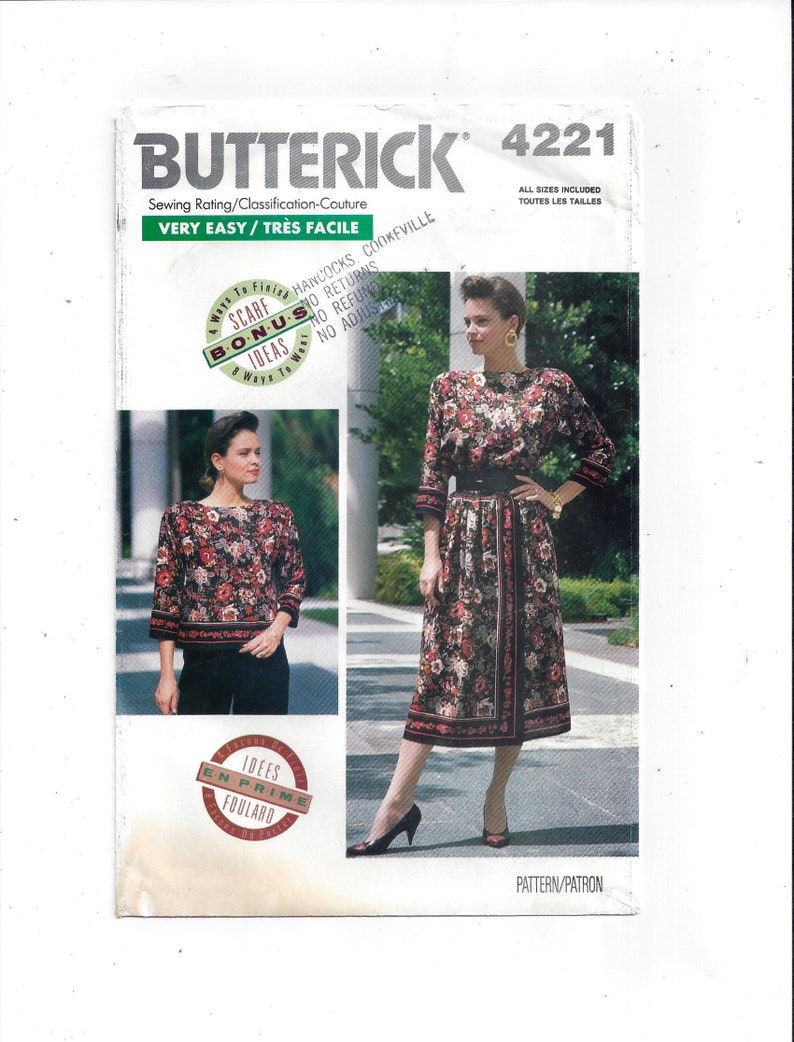 Butterick 4221 Pattern for Misses' Jacket Vest Top | Etsy