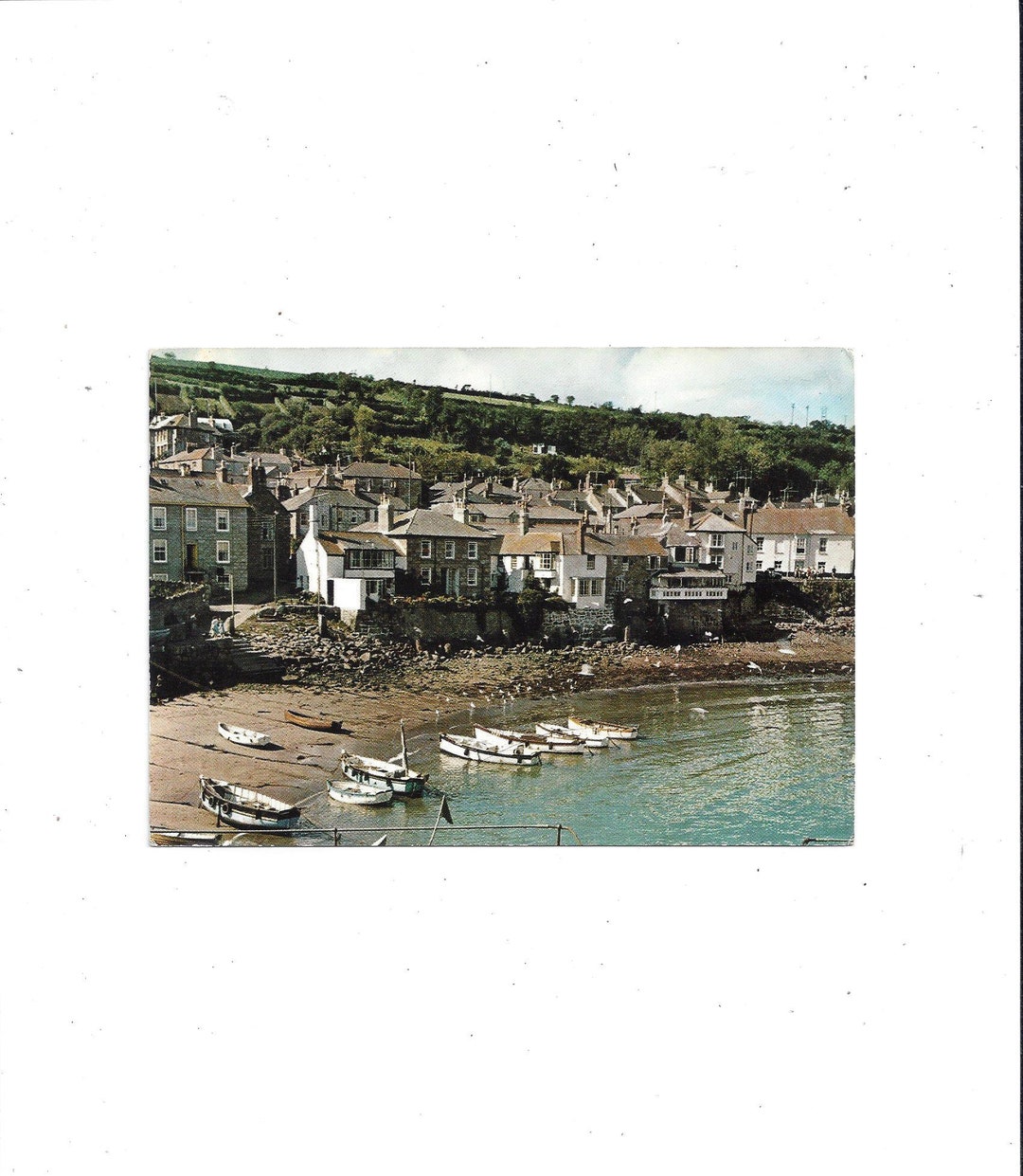 1968 Postcard of Mousehole, Cornish Riviera, Cornwall England, Posted ...