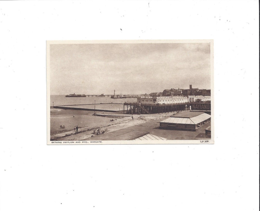 Margate England Postcard of Bathing Pavilion and Pool, Unposted ...