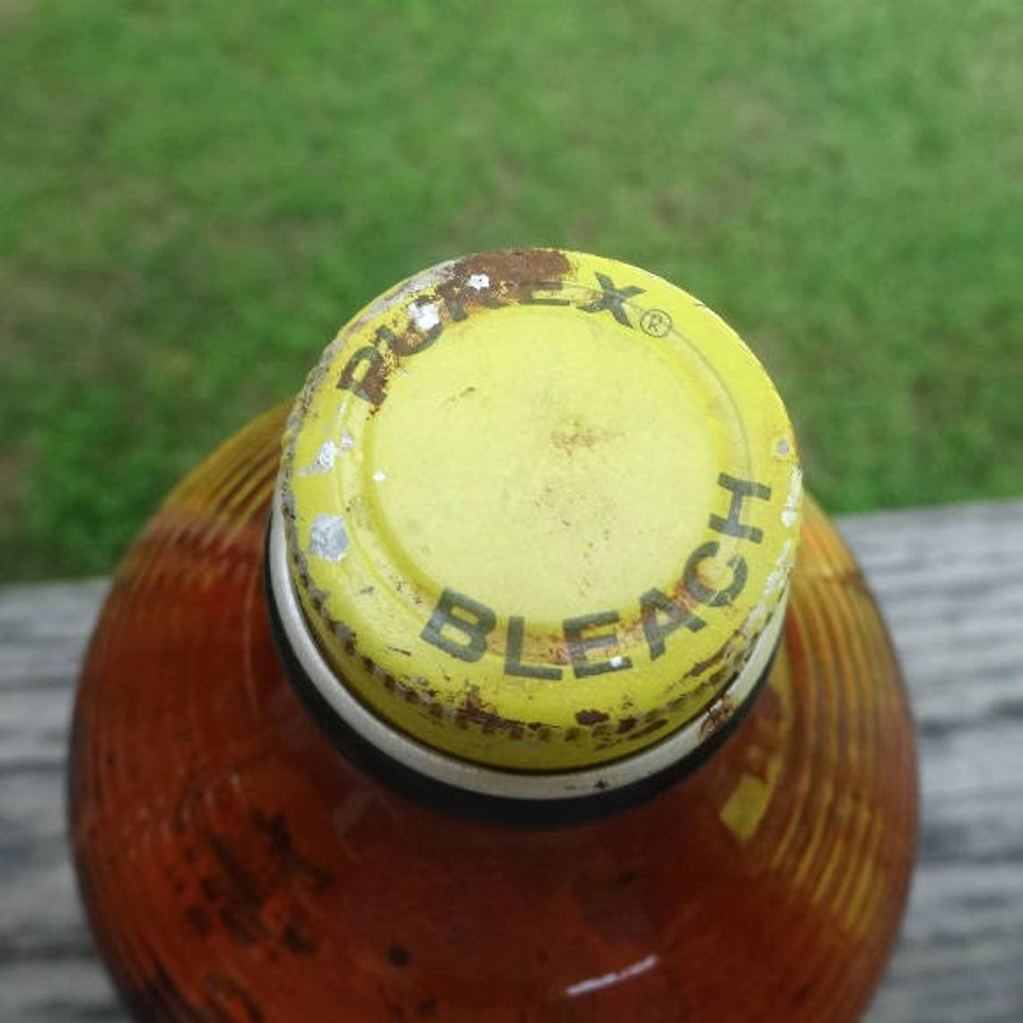 1950s Brown Glass Purex Chlorine Bleach Quart Bottle With Lid - Etsy