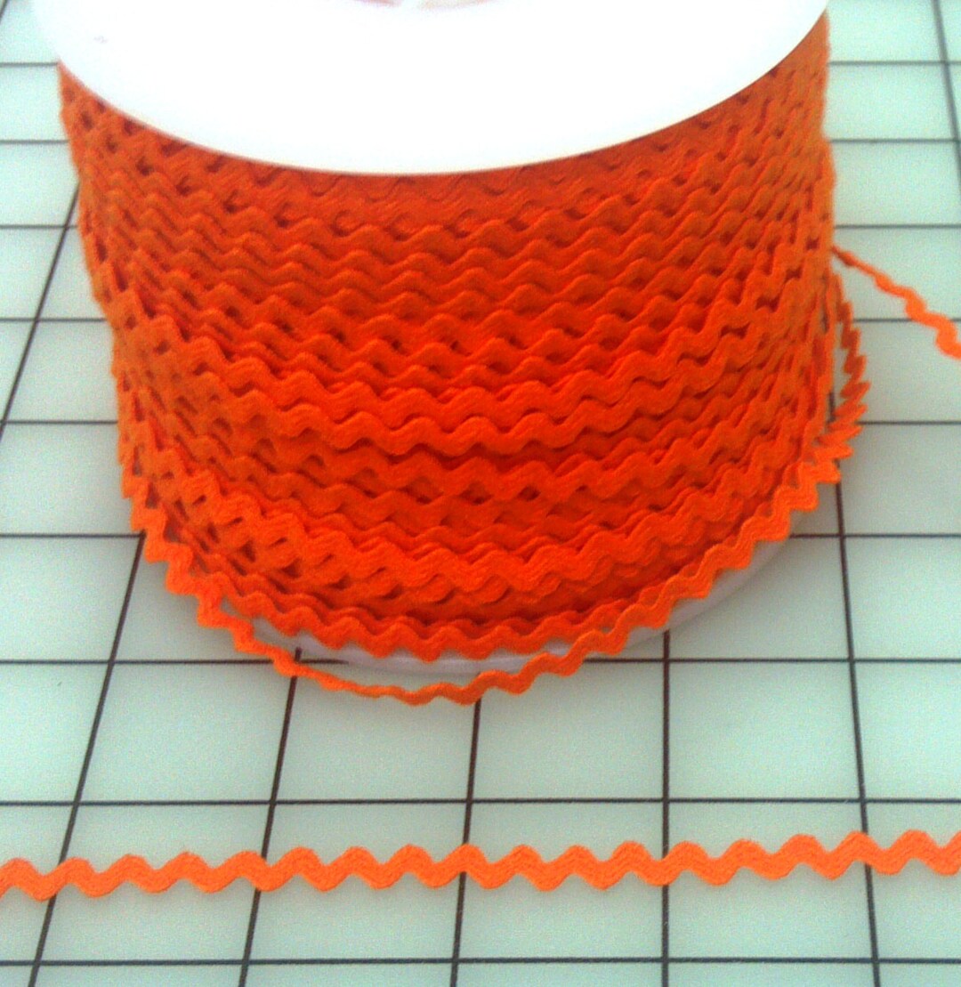 ORANGE Rick Rack, in 2-YARD Increments, 1/4 Inch Wide, Costume Trim ...
