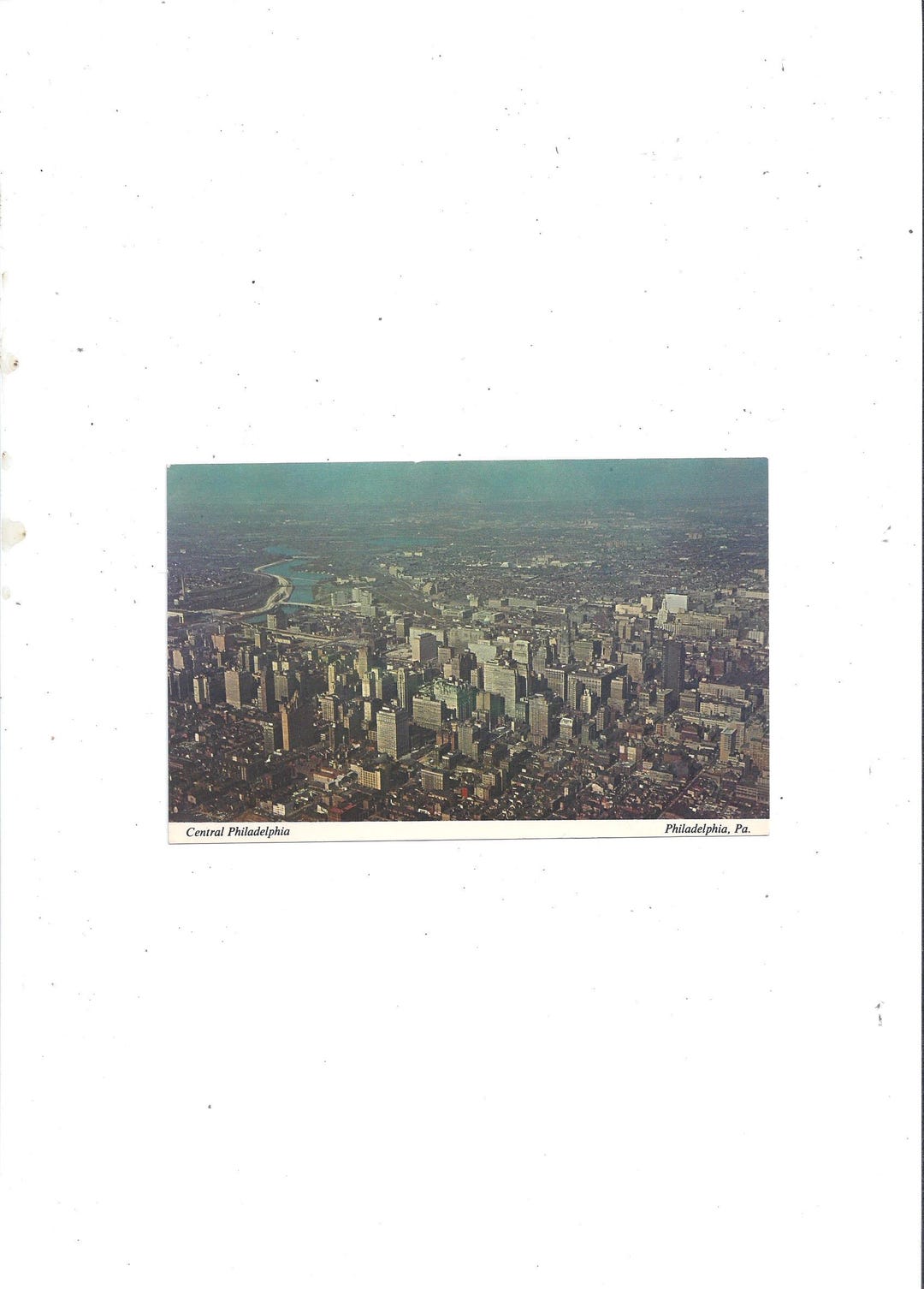 1976 Postcard of Central Philadelphia, Pennsylvania, Aerial View ...