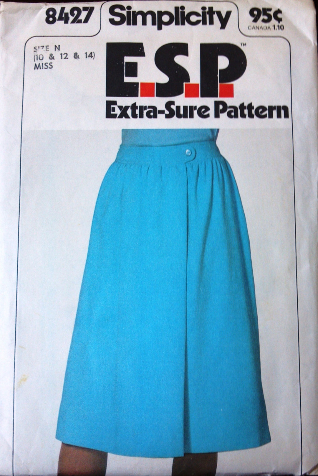 Simplicity 8427 Pattern E.S.P., Extra Sure Pattern for Misses' Mock ...