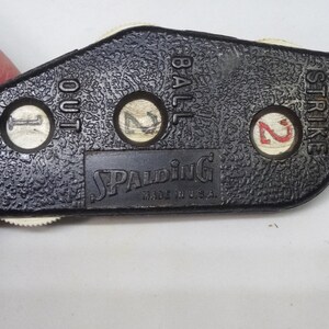 1980s Spalding Baseball Ball, Strike, Out Mechanical Counter or Clicker ...