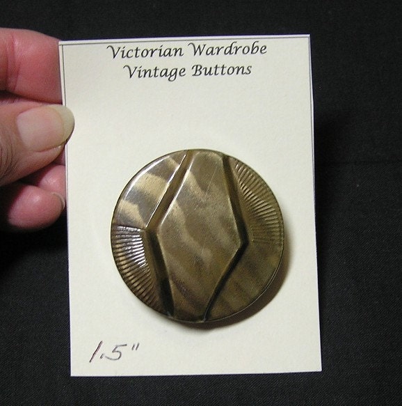 Large Molded Shank Button in Shiny Tan Color 1.5 In. Vintage - Etsy