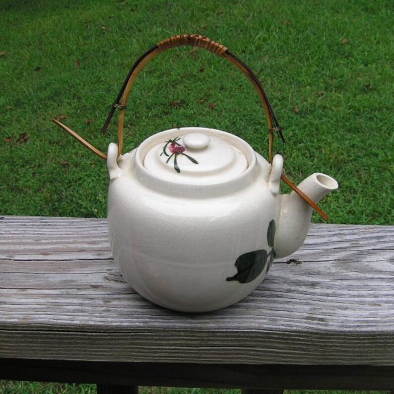 1940s 1950s Vintage Hand Painted Tea Pot With Lid From - Etsy