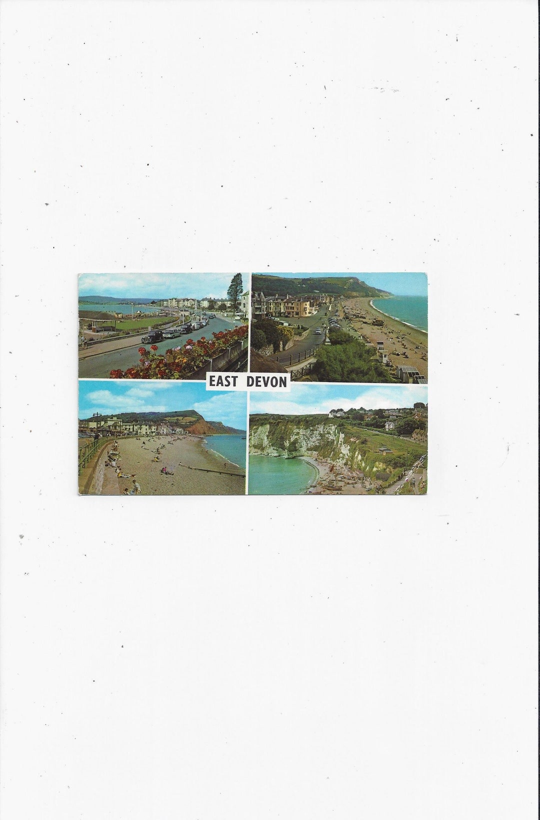 1971 Four View Postcard of East Devon, England, Exmouth, Seaton ...