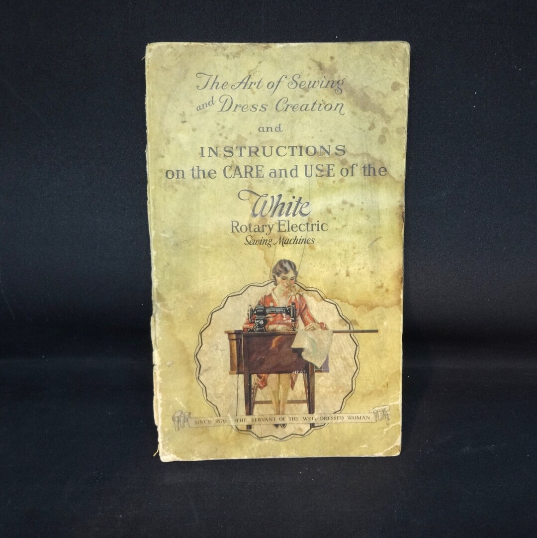 Original White Rotary Electric Sewing Machine Instruction Book, 100 ...