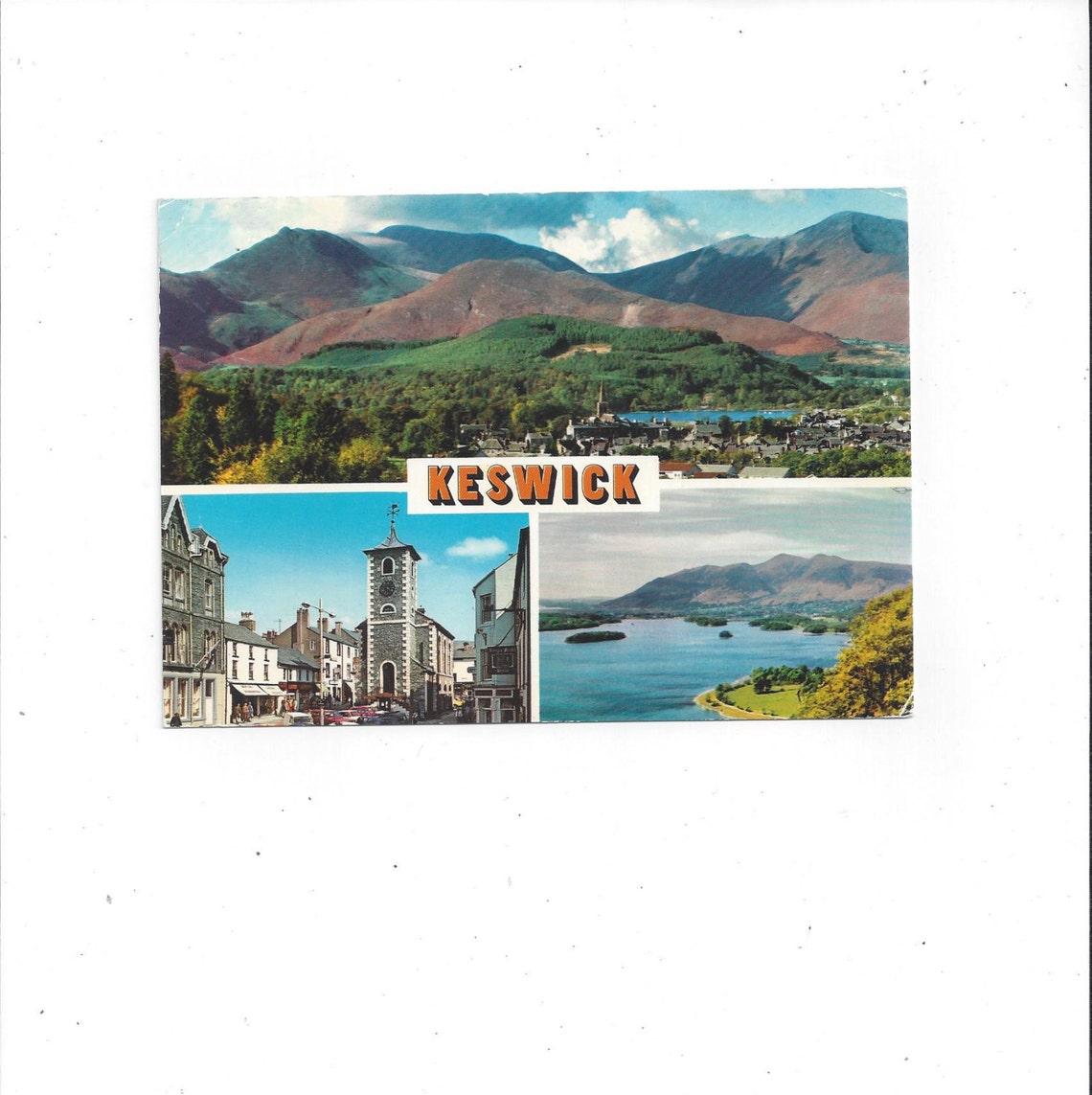 1983 Color Photo Postcard of Keswick on Derwentwater England - Etsy