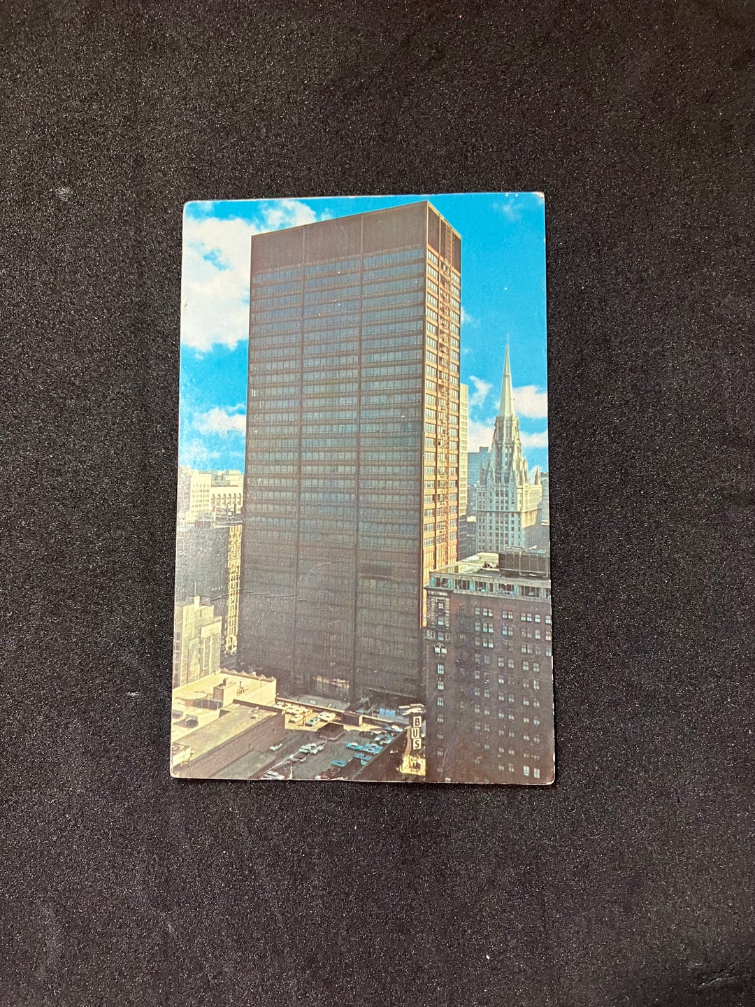1965 Postcard of Civic Center Building, Chicago, Illinois, Unposted, 3. ...
