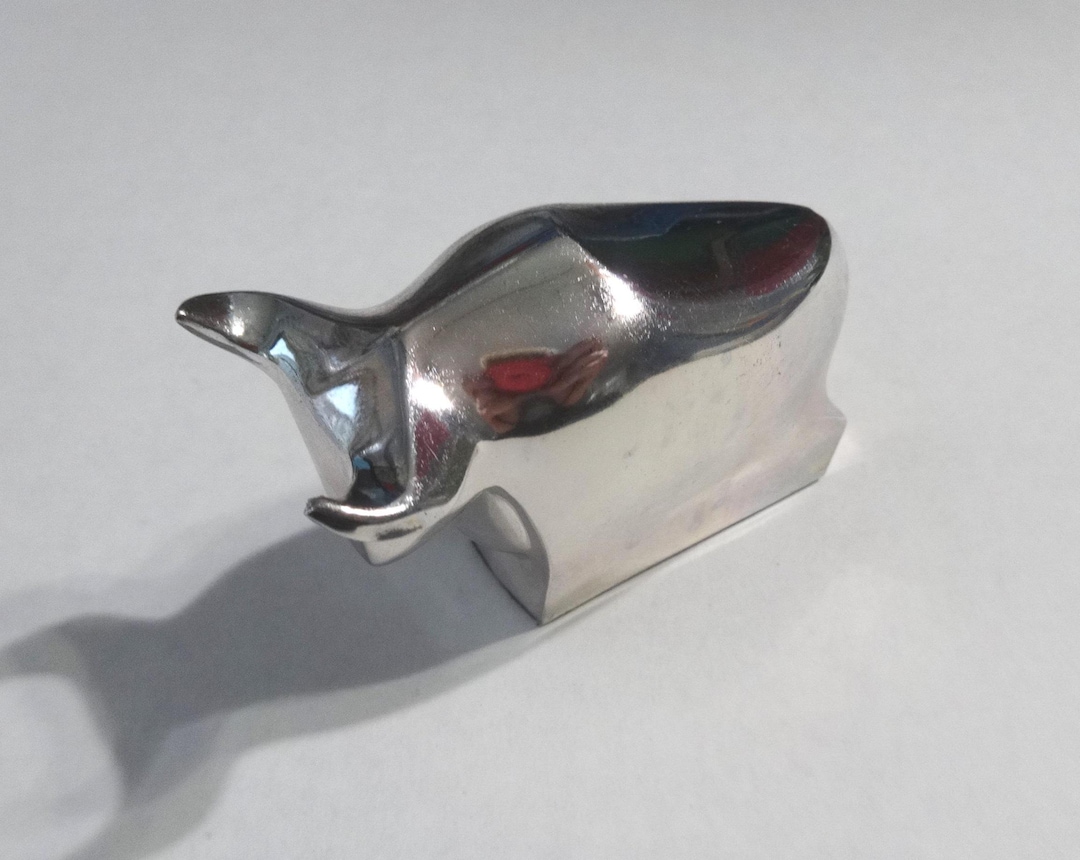 Dansk Bull Paperweight by Gunnar Cyren, International Designs ...