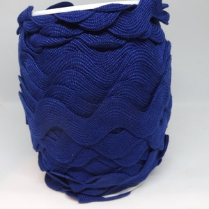 Jumbo NAVY Rick Rack, 1.4 Inch Wide Poly Fun Trim, BY the YARD, Great ...