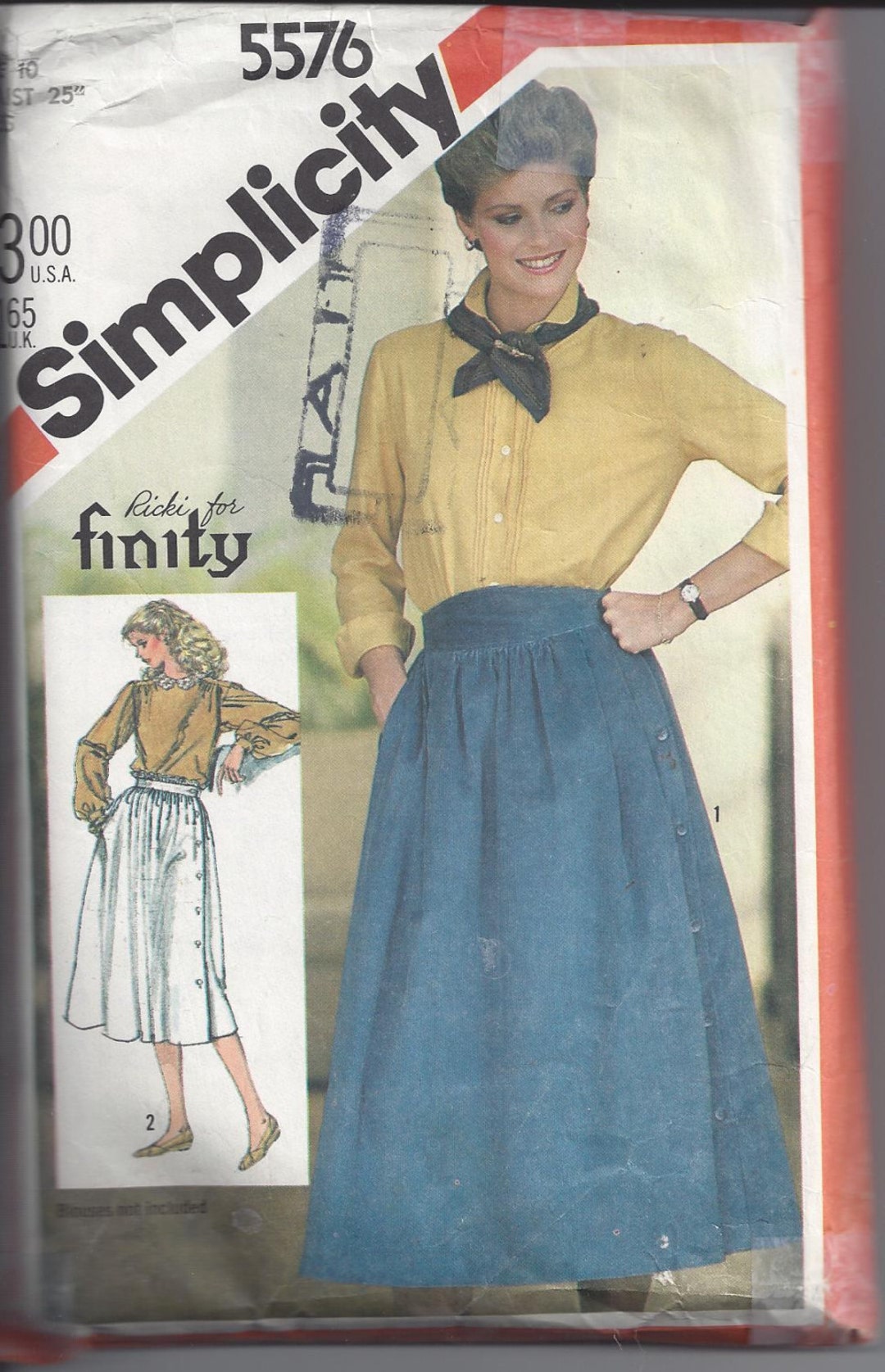 Simplicity 5576 Pattern for Misses' Side Button Skirts, Size 10, From ...
