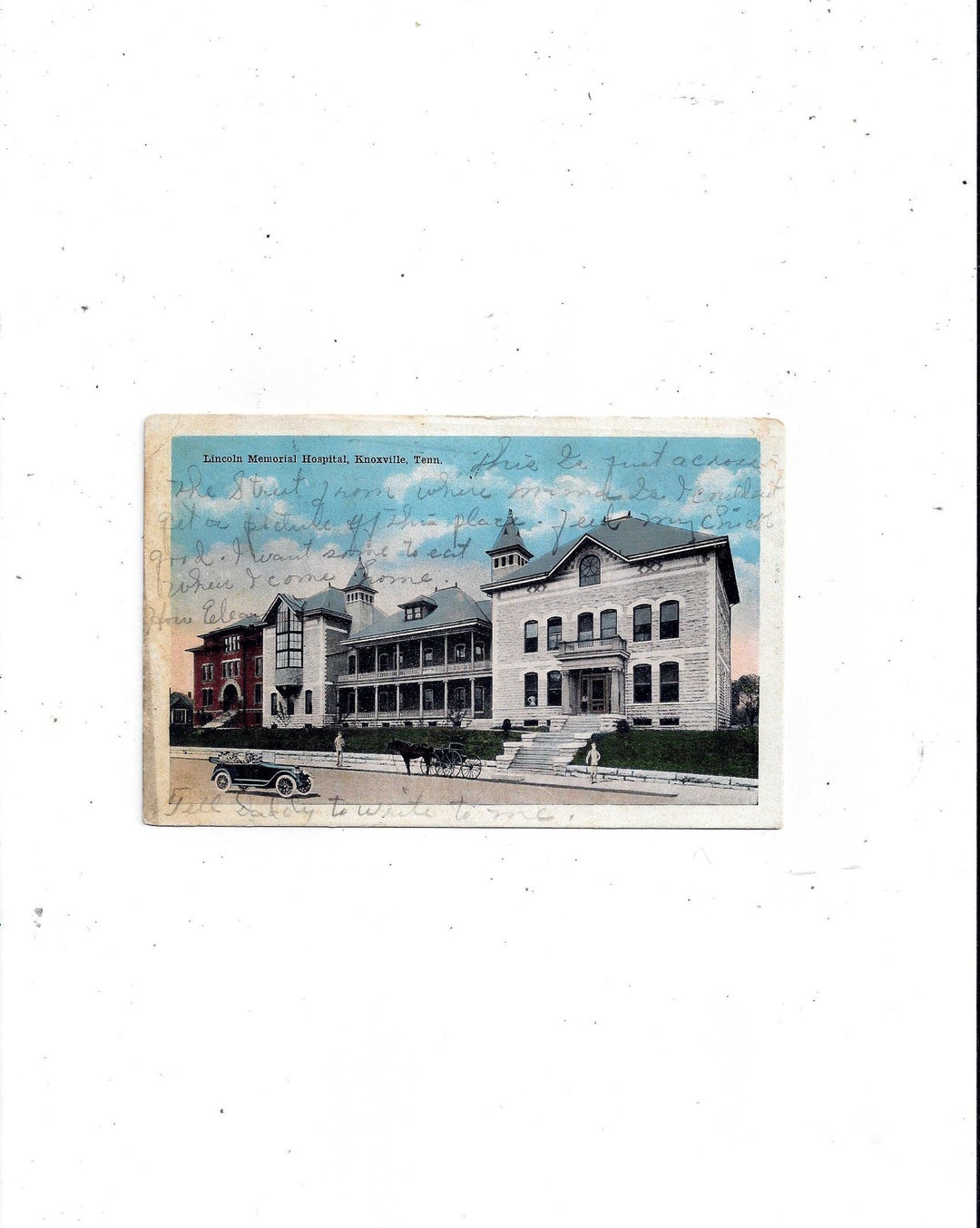 1920 Postcard of Lincoln Memorial Hospital, Knoxville, Tennessee ...