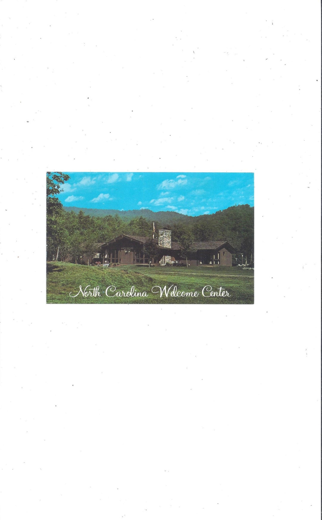1970s Postcard of North Carolina Welcome Center, Unposted, Interstate ...