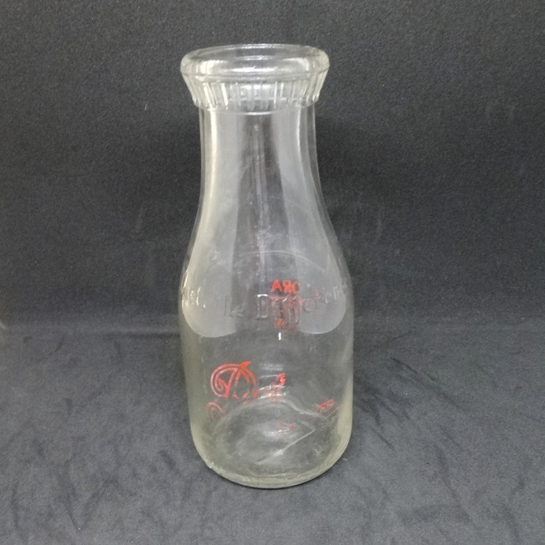 1960s Pet Laboratory Pint Milk Bottle, 7.375 Inches Tall, Embossed and ...