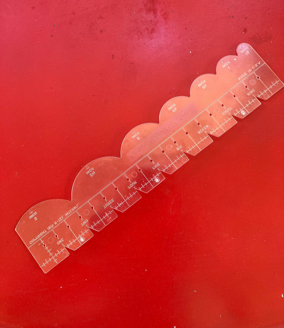 K-tel Dressmaker's Guide Template in Plastic, 10 In. Long With Notches ...