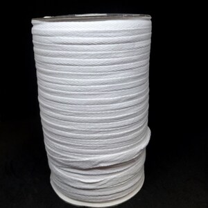 WHITE Cotton Twill Tape in 1/2 Inch, by the YARD, Sewing Projects, Home ...