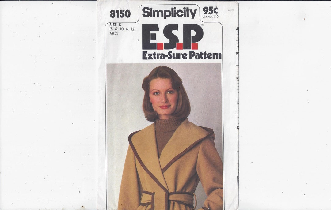 Simplicity 8150 Pattern for Misses' Front Wrap Jacket, E.S.P. Extra ...