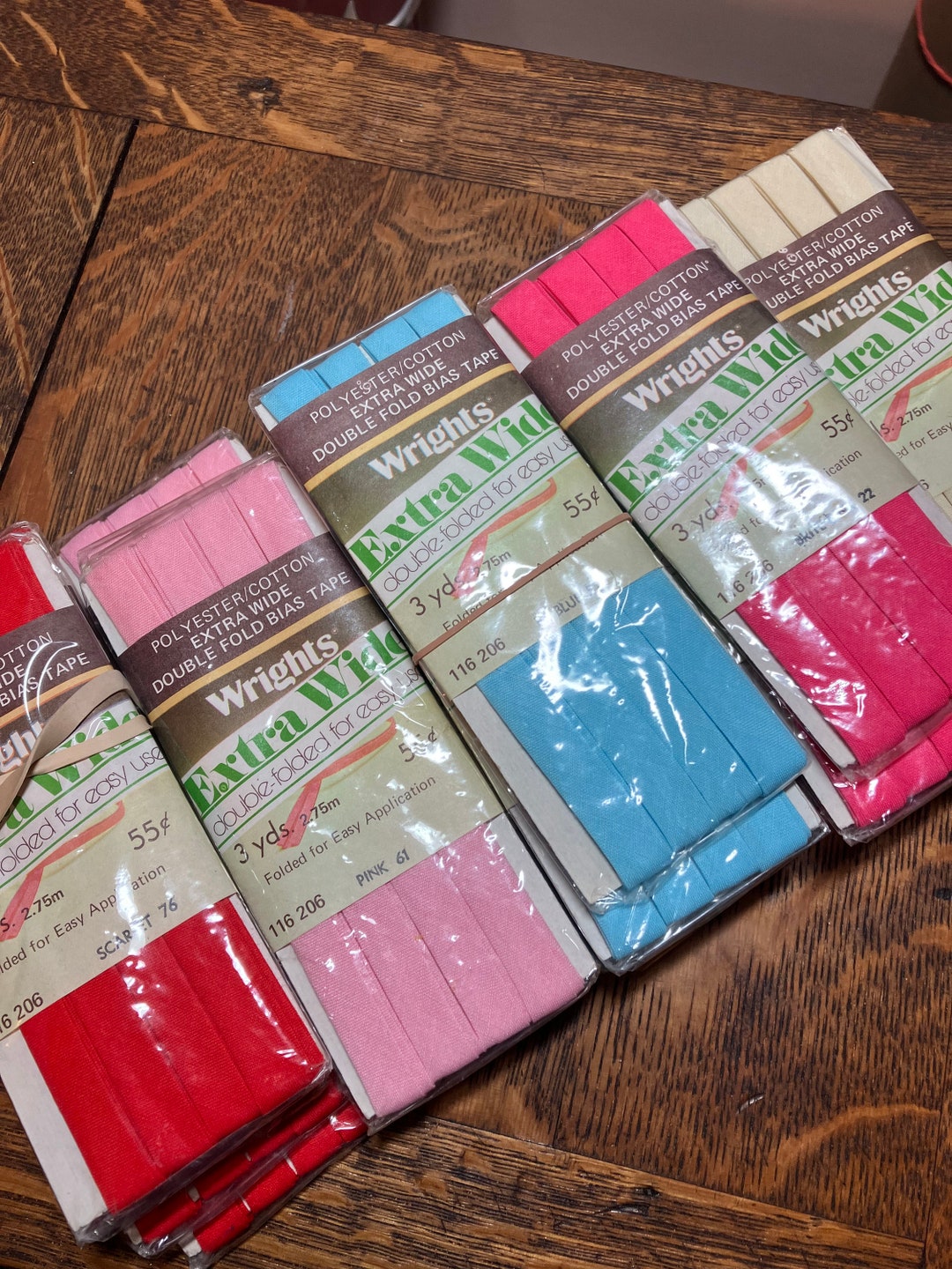 Packaged Extra Wide Double Fold Bias Tape, 3 Yard Package, 1/2 Inch ...