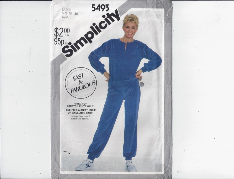 Simplicity 5493 Pattern for Misses' Fast & Fabulous - Etsy